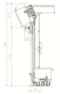 LS Engineering - New Design ** Stainless Single Column Mobile Eurobin ...