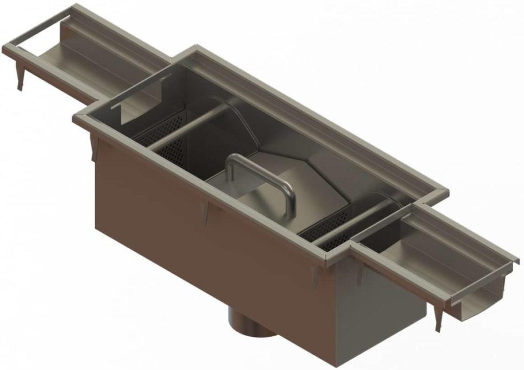 Stainless Standard Central Bottom Drain Outlet - LS Engineering