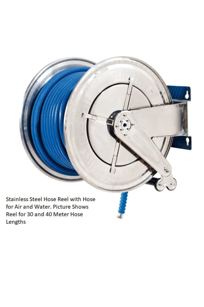 LS Engineering - Reelcare Stainless Steel Air or Water Hose Reels