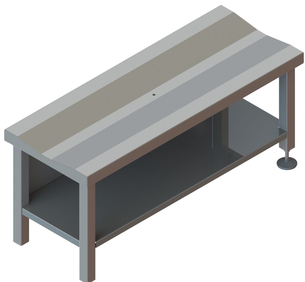 Stainless Enclosed Shoe Storage Step Over Bench - LS Engineering